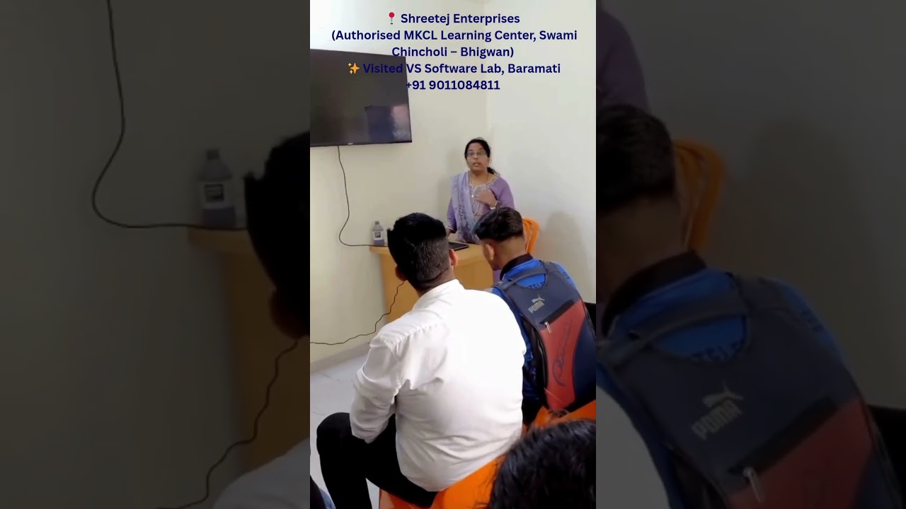 Shreetej Enterprises (MKCL Learning Center, Bhigwan) Visits VS Software Lab, Baramati | Internship