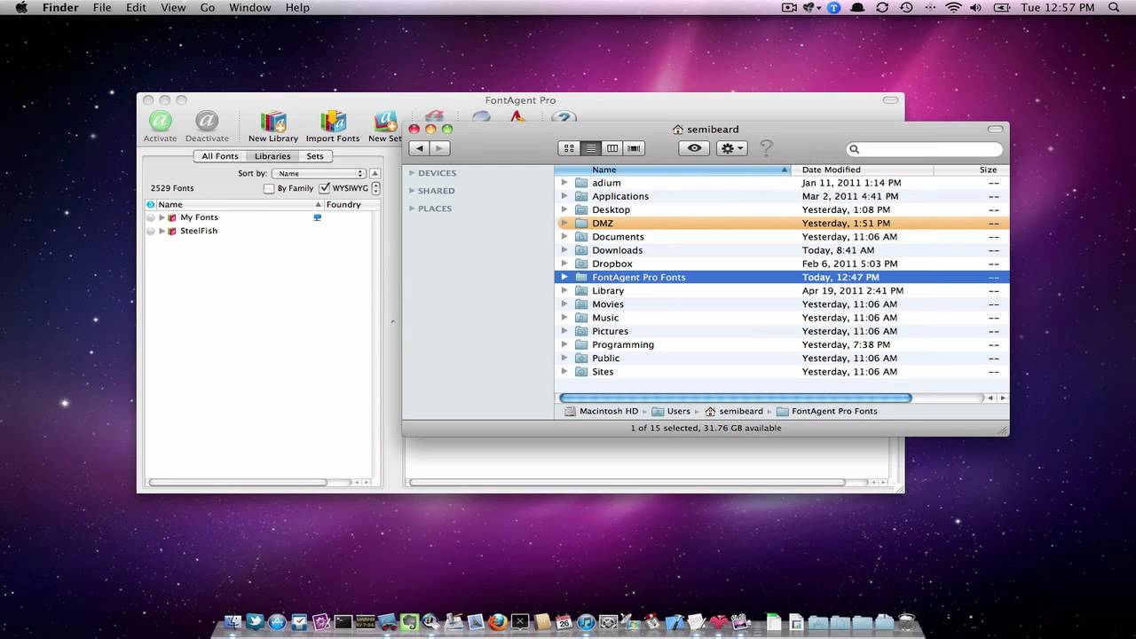 Transfer FontAgent Pro Database