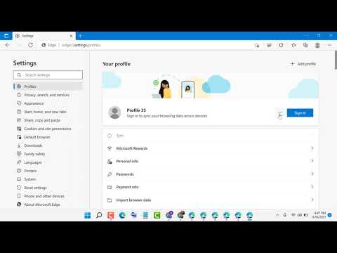 How to delete profile in microsoft edge chromium