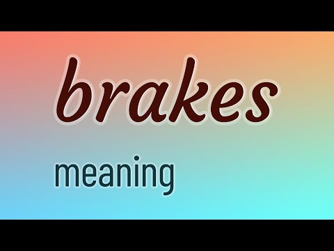 Brakes - 17 English Vocabulary Flashcards