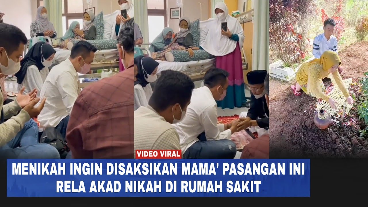Menikah Ingin Disaksikan Mama, Pasangan Ini Rela Akad Nikah di Rumah Sakit