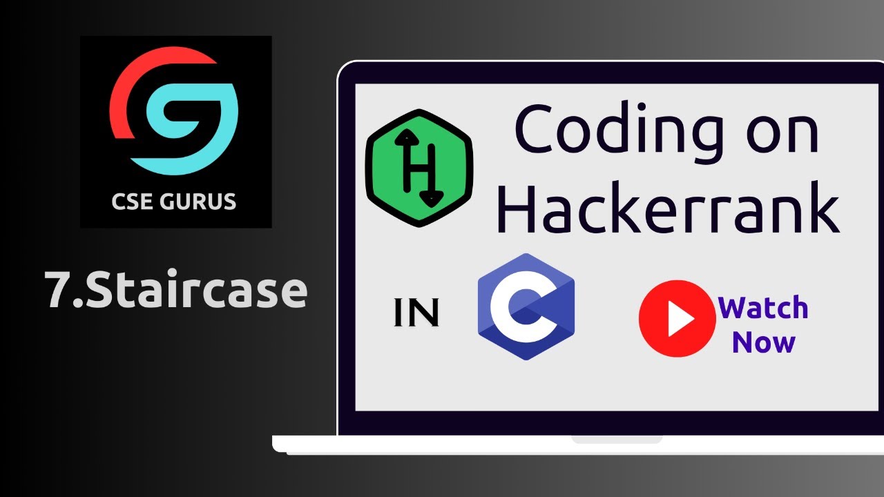 7. Stair case || HAckerrank || C