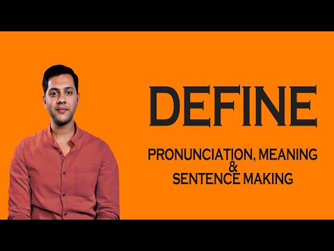 Define - Meaning & Pronunciation Word World Audio Video Dictionary