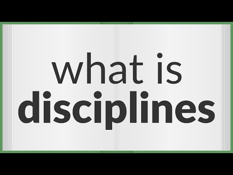 Disciplines | meaning of Disciplines