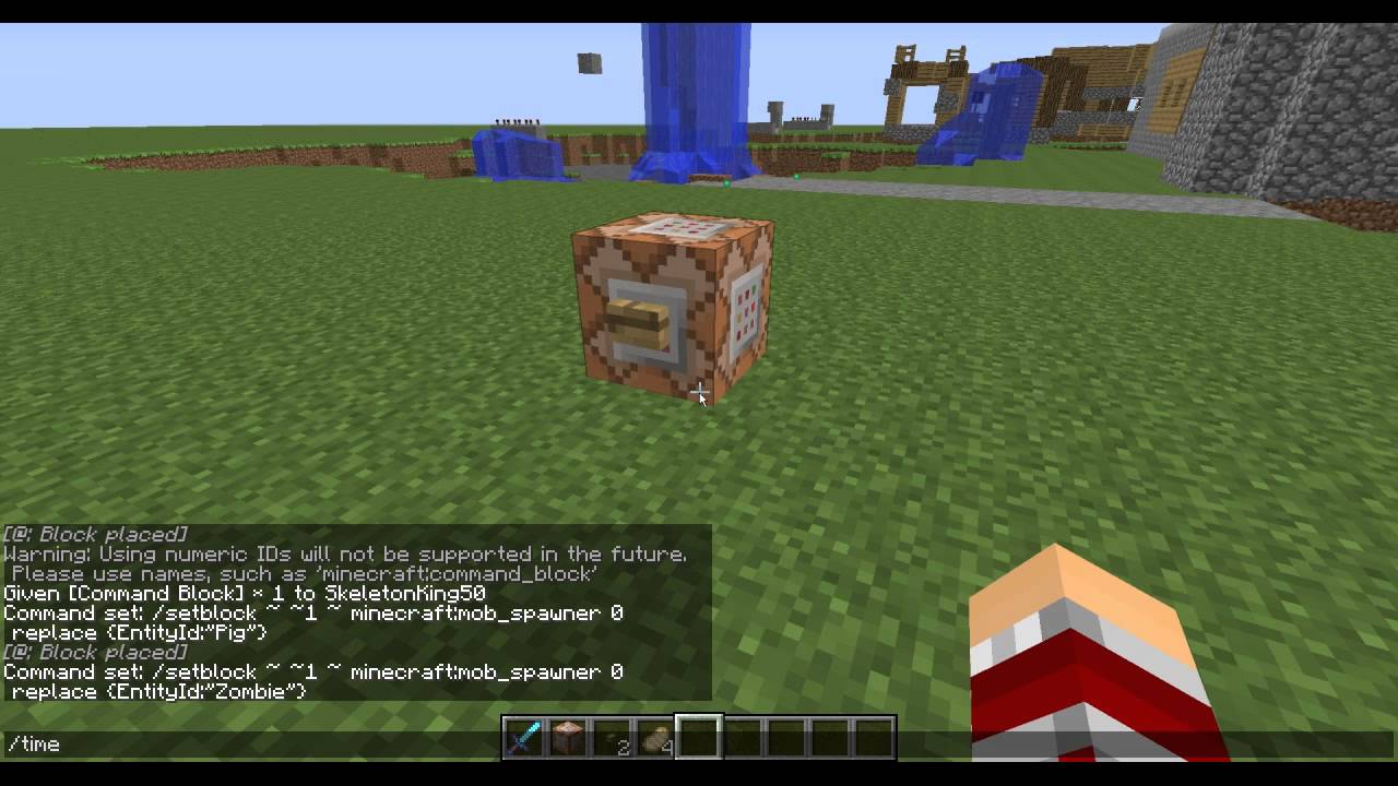 Minecraft How To: How to get mob spawners using command blocks?