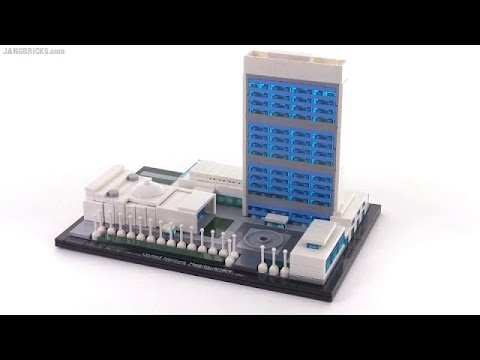 🔄 LEGO Architecture United Nations Headquarters review! 21018 re upload