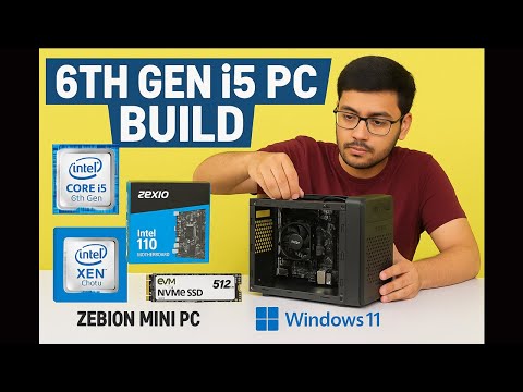 Budget i5 6th Gen PC Build with NVMe SSD & Windows 11 | Foxin 110 + Zebion Mini Cabinet Setup