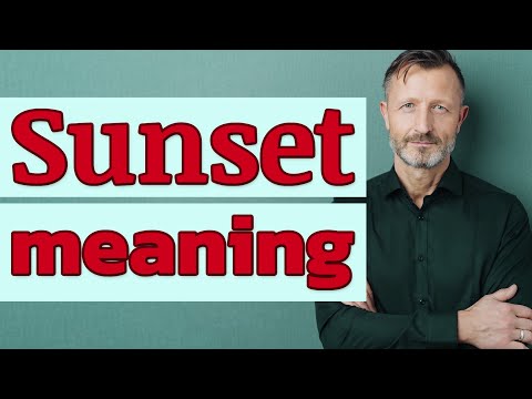 Sunset | Meaning of sunset π π