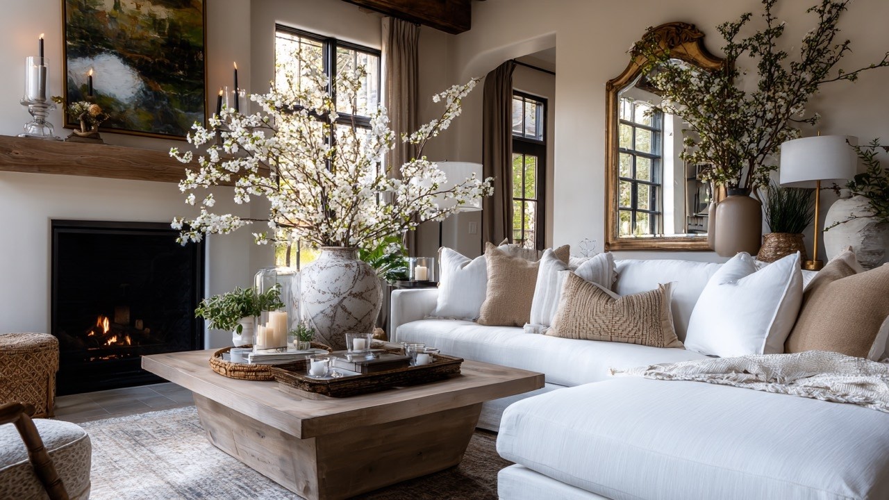 How to Make Your Home Cozy in Winter: Earthy Neutrals, Soft Lighting & Vintage Decor Ideas