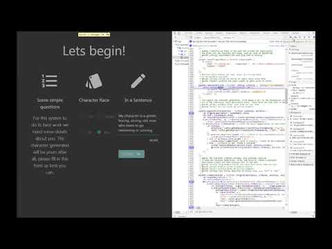 Themed Character Description Generator Video