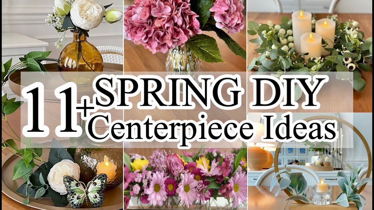 DOLLAR TREE DIY CENTERPIECE IDEAS | SPRING DECOR CENTERPIECE IDEAS 2025