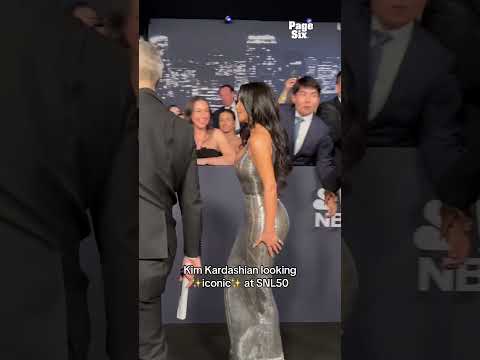 Kim Kardashian has arrived at #SNL50 in Rockefeller Center, NYC ✨ #shorts