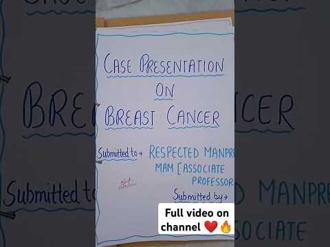 Breast cancer case presentation in obstetrics and gynecology bsc nursing #nursingsecrets #nursing