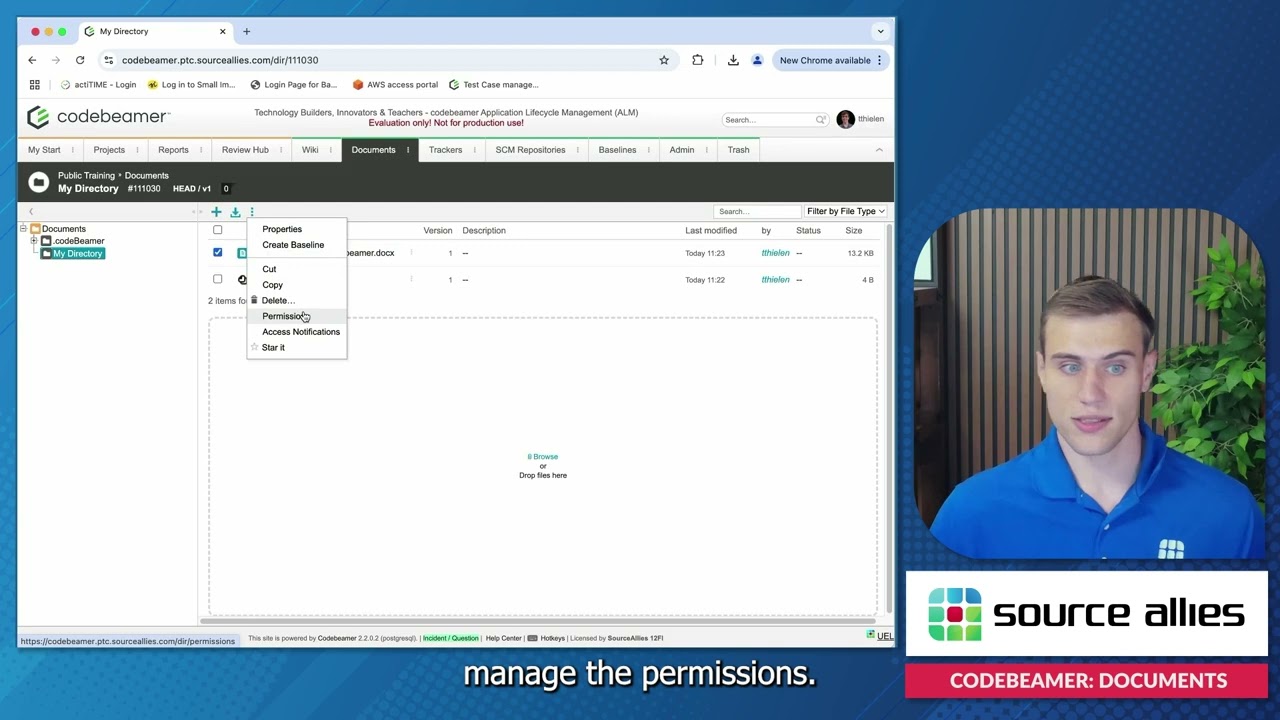 Codebeamer - Documents Management