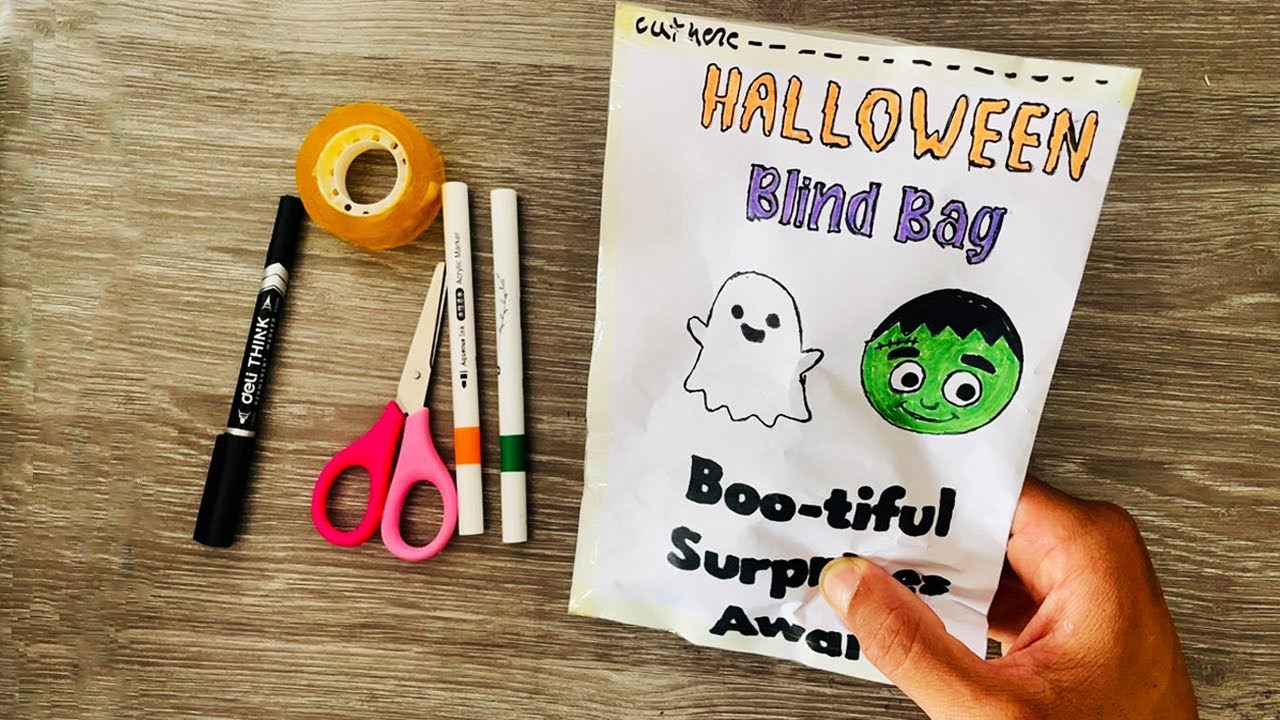 Halloween Blind Bag Tutorial 🎃 How to Make Blind Bag Step By Step Easy