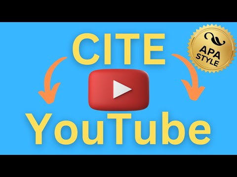 How to Cite YouTube in APA