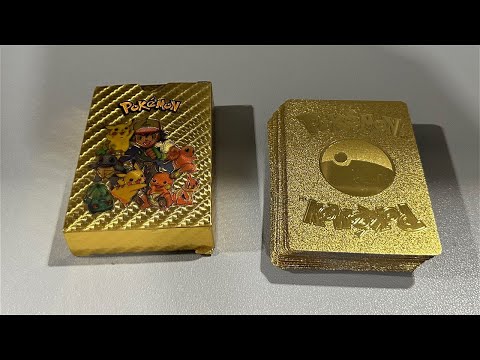Pokemon Gold Foil Card Deck - 55 cards