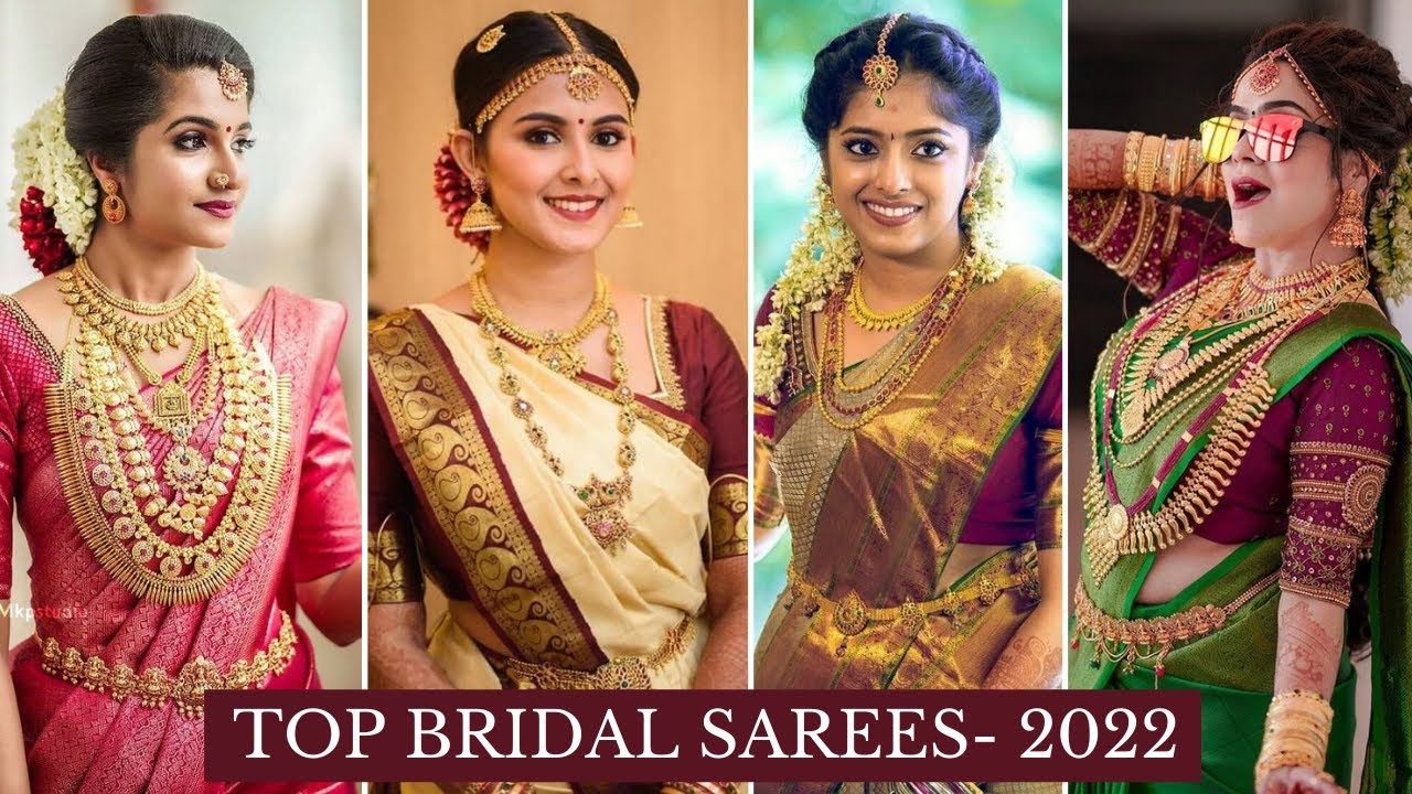Latest Bridal Sarees Collection 2022 | Wedding Sarees Collection | South Indian Bridal Saree Design