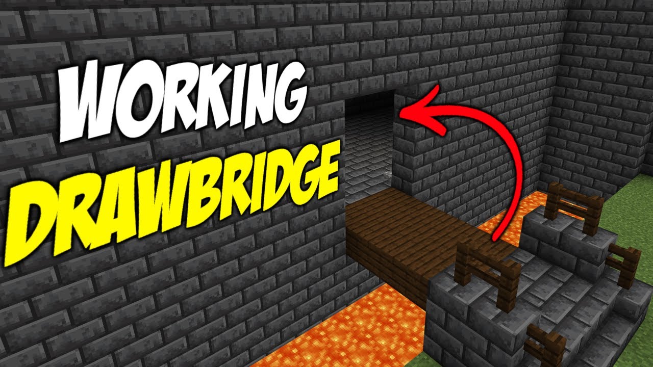 FAST Working Drawbridge with Command Blocks!