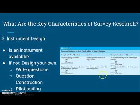 Survey Research Design