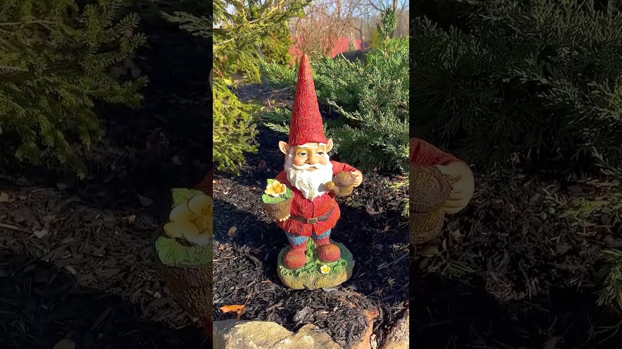 Spring Gnome Garden Statues