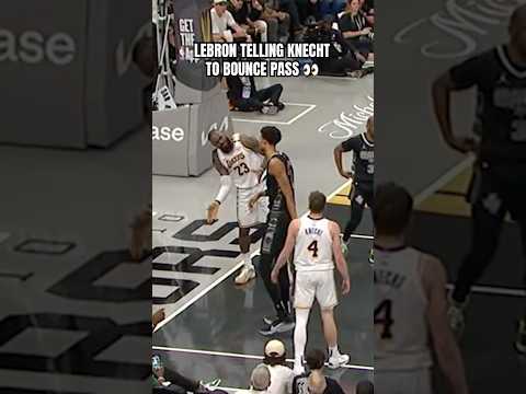 LeBron wanted a bounce pass to get around Wemby