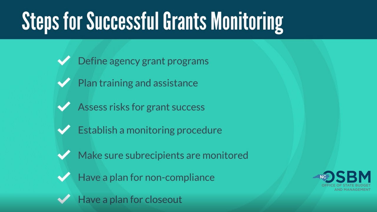Grants Monitoring for State Agencies