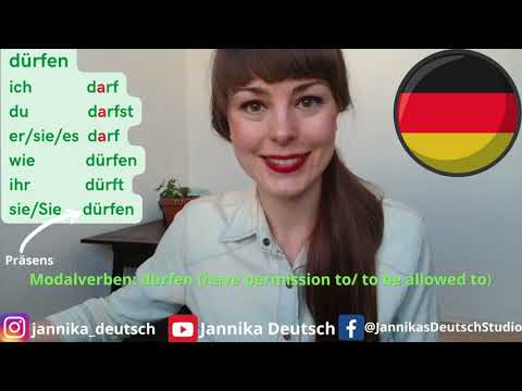 German modal verbs: dürfen - conjugation (present tense)