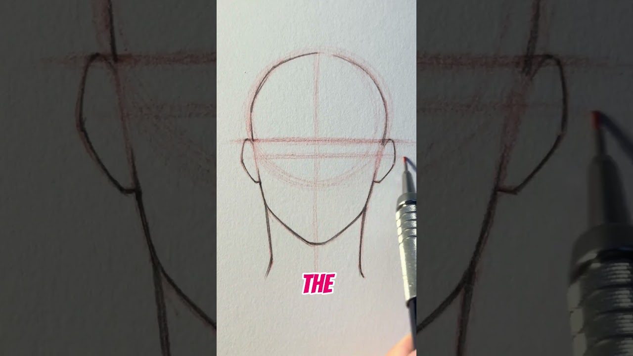 How to draw eye from front view || Jmarron