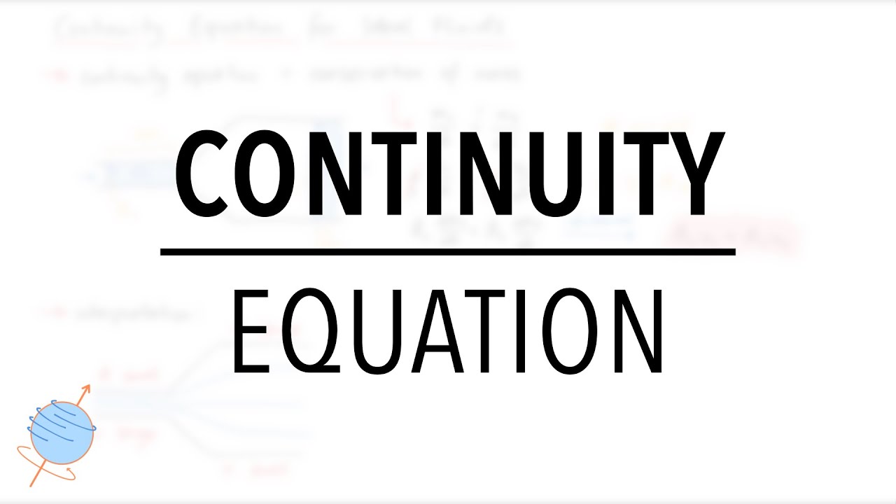 Continuity Equation for Ideal Fluids | Fluid Mechanics