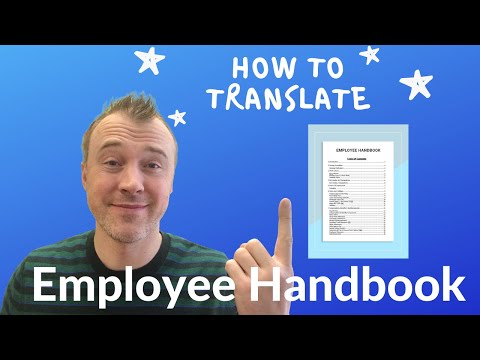 How to Translate an Employee Handbook (Quick and Easy Way) with DocTranslator - 2022