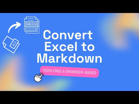 How to convert Excel files (XLS/XLSX) to Markdown