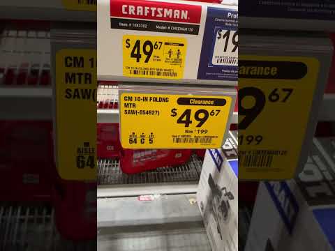 Craftsman Miter Saw Clearance Find at Lowes