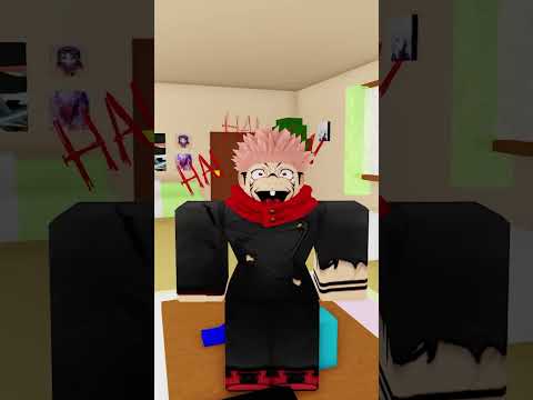 SUKUNA IN A HAUNTED HOUSE!!!!ππππ #jujutsushenanigans #roblox #jjs