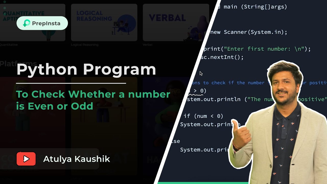 Checking if a Number is even or Odd in Python