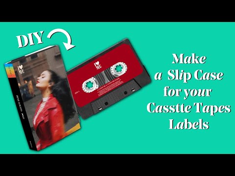 DIY: make a cassette slip case (with labels) templates included