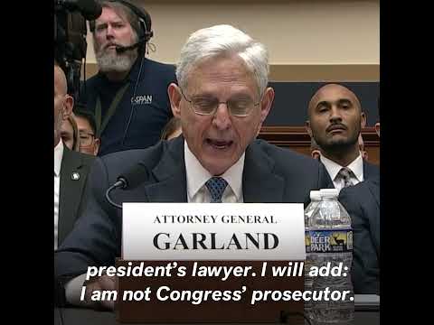 Merrick Garland Reminds Congress He Is Not 'The President's Lawyer'