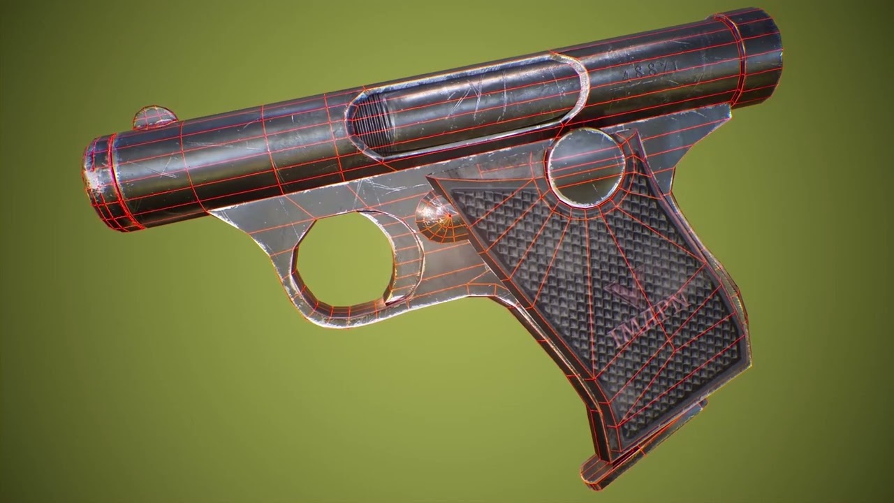 zonda pistol render