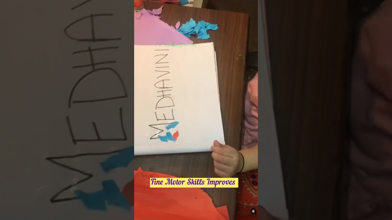 Tearing & Sticking Paper Activity for Preschoolers