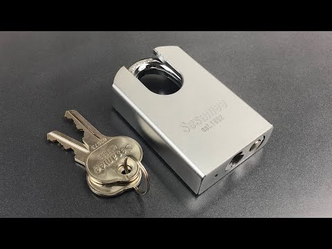 [701] Sesamee 50mm Closed Shackle Padlock Picked and Gutted (Model 53311)