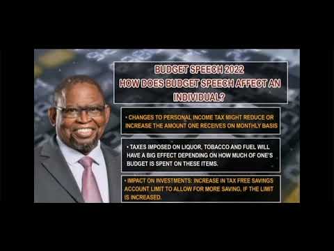 2022 South African Budget Speech Summary