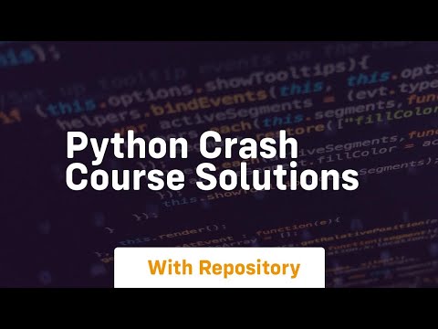 python crash course solutions