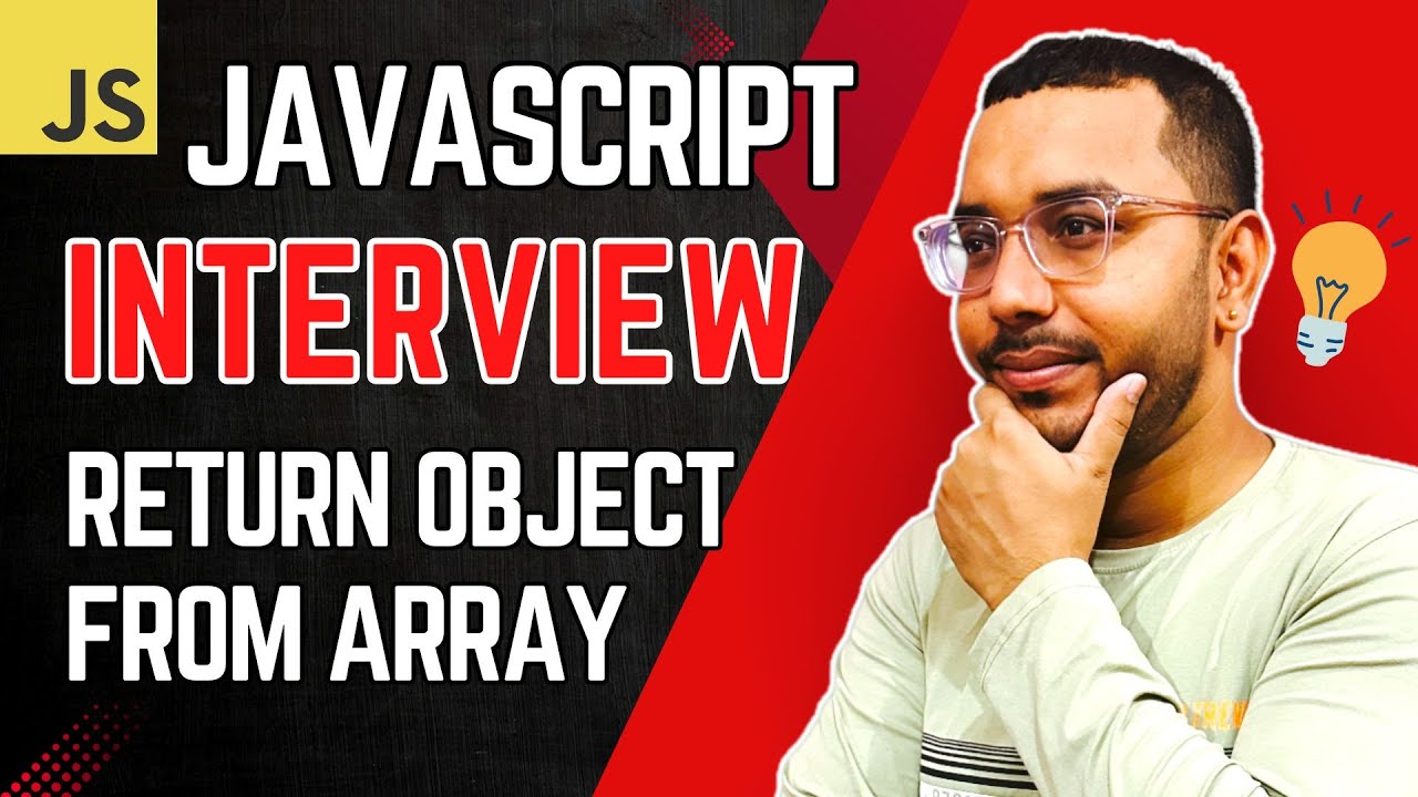 JavaScript Interview Questions #1: Find and Return Object from Array in JavaScript | Coding Round