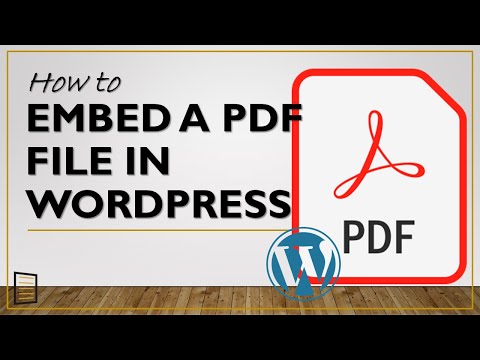 How to Embed a PDF File in WordPress Without a Plugin | Gutenberg WordPress Editor