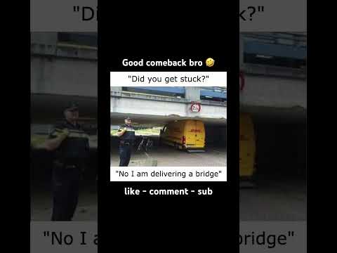 This is how you make the best comeback #comeback #dhl #delivery #ups #bridge #postalservice #mailman