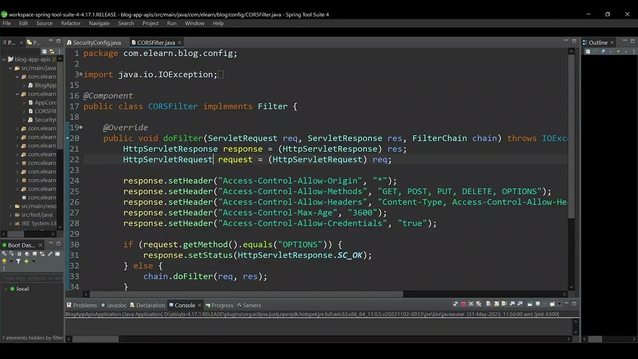 How to solve No 'Access-Control-Allow-Origin' header is present on server | Spring Boot | React Js