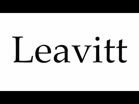 How to Pronounce Leavitt