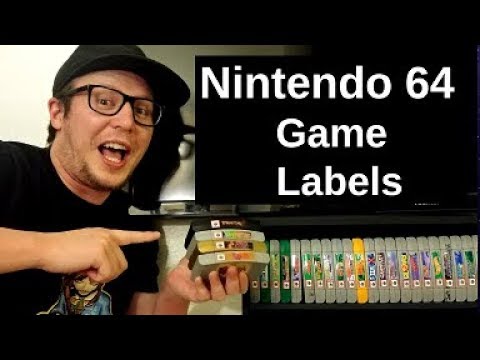 N64 Game Labels