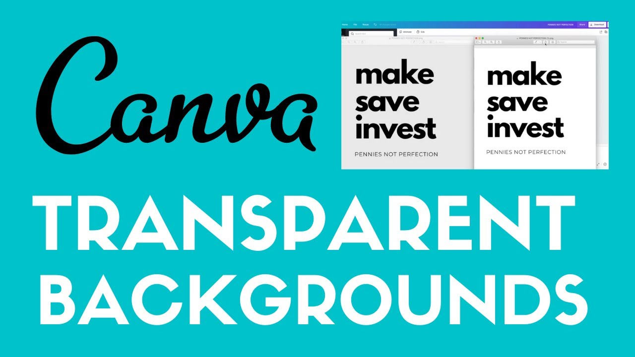 How To Create Transparent Backgrounds In Canva | Canva Tutorial For Beginners