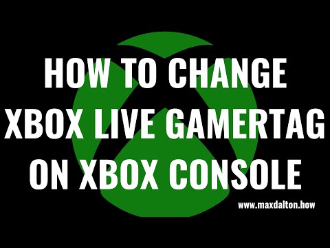 How to Change Xbox Live Gamertag on Xbox Console